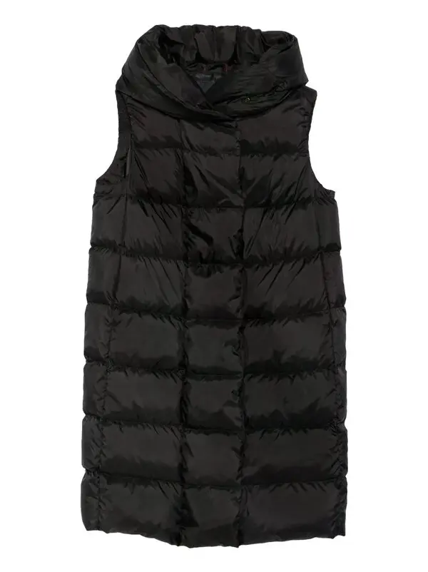 Peuterey Quilted Hooded Gilet - Black