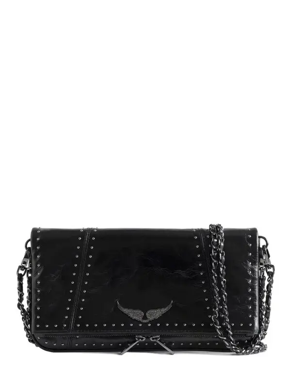 Zadig&Voltaire Rock Studs Wings Clutch Bag - Black