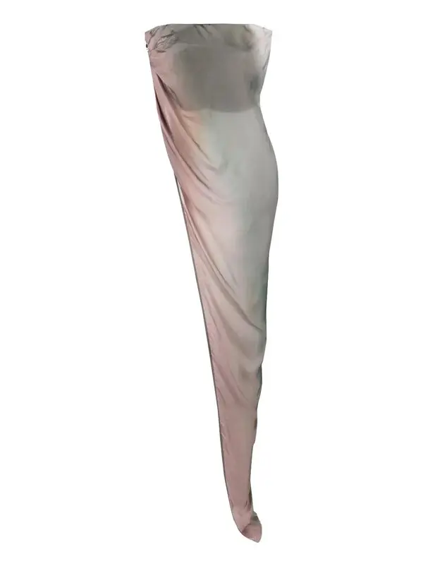 Rick Owens Ombré-effect Asymmetric Top - Grey