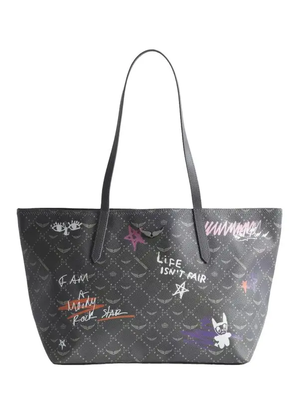 Zadig&Voltaire Z Shopper Monogram Tote Bag - Grey