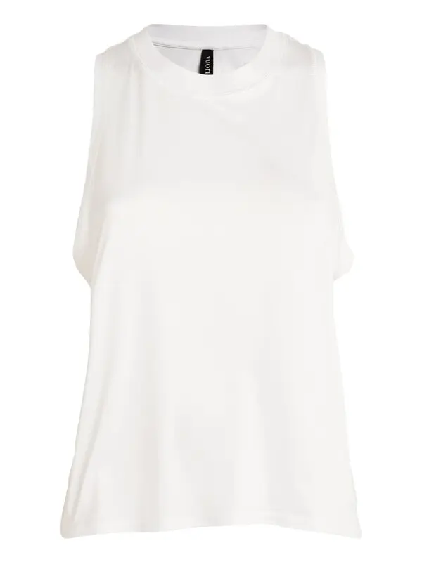 Vuori Energy Tank Top Oversized, Moisture-wicking Performance - White