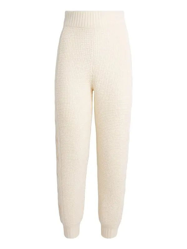 Perfect Moment Merino Wool Crystal Sweatpants - Ivory