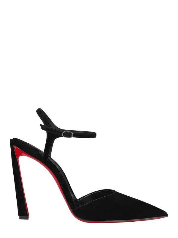 CHRISTIAN LOUBOUTIN Condora Riviera Veau Velours Pumps 100 - Black