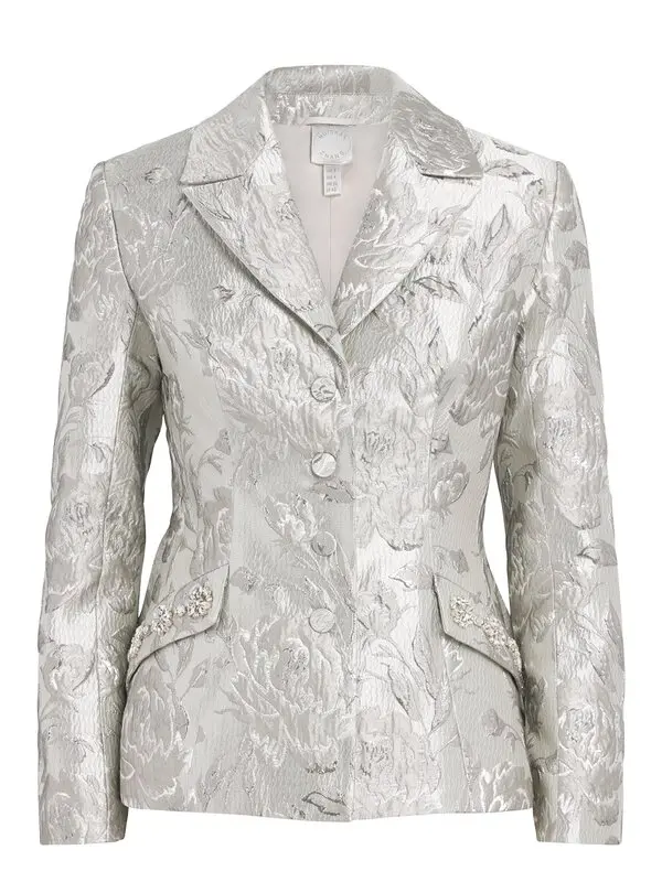 Huishan Zhang Jacquard Blazer - Silver