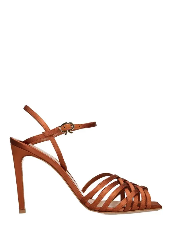 GIANVITO ROSSI Kerry Heeled Sandals 95 - Beige