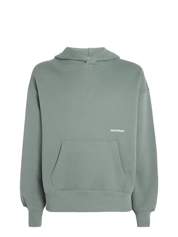ABOUT:BLANK Cotton Logo Hoodie - Green