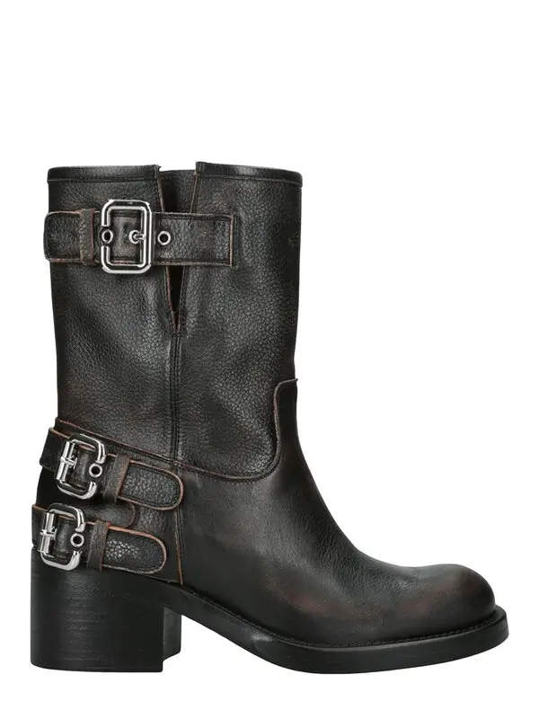 Chloé Leather Dakota Ankle Boots - Black