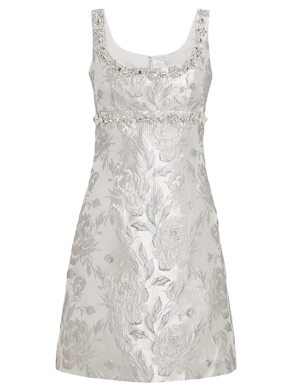 Huishan Zhang Tristan Mini Dress - Silver