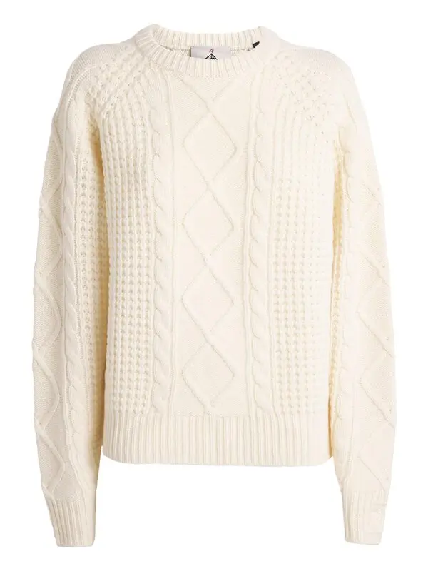Perfect Moment Merino Wool Cable-knit Sweater - Ivory