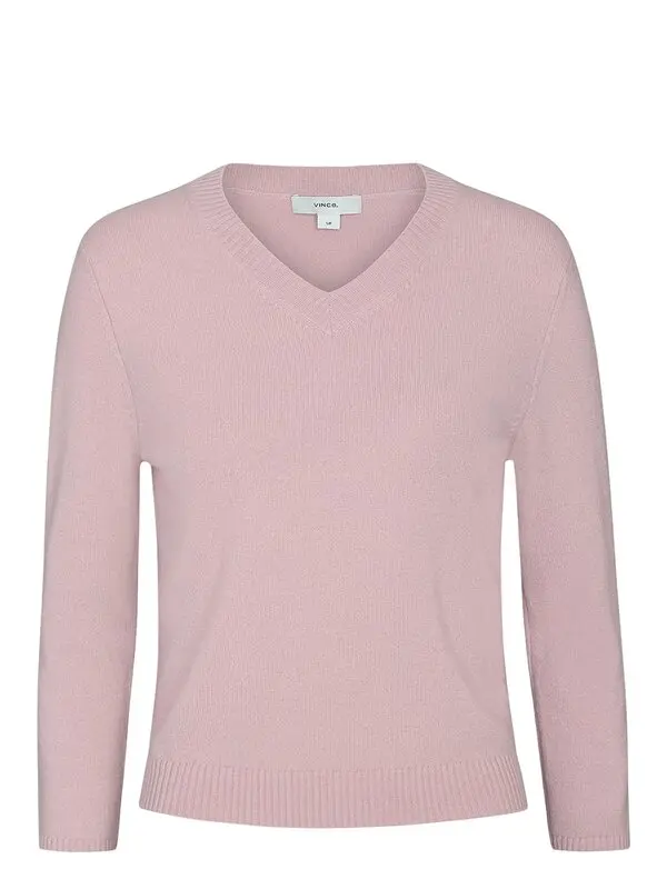 Vince Cashmere-wool V-neck Sweater - Pink