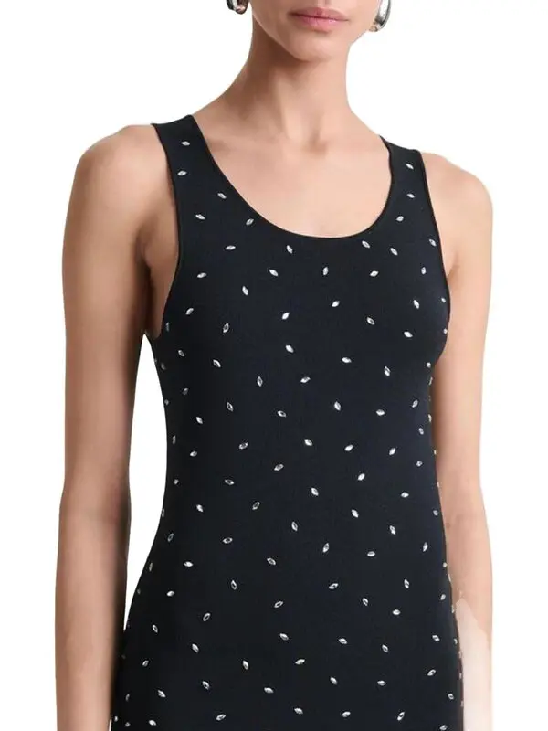 Altuzarra Geordie Embellished Sleeveless Dress - Black