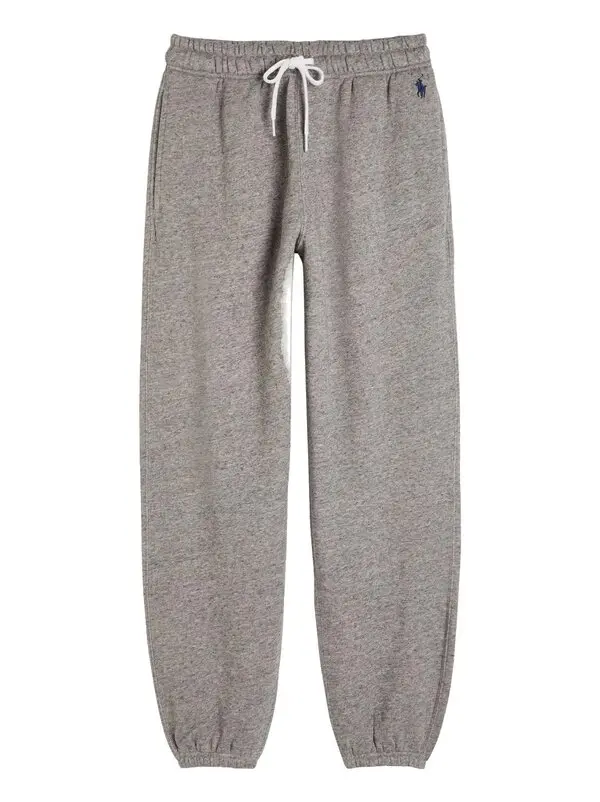 Ralph Lauren Logo-embroidered Cotton-blend Sweatpants - Grey