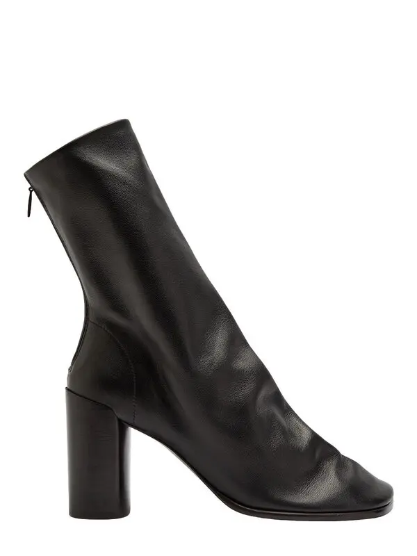LEMAIRE Leather Ankle Boots - Brown