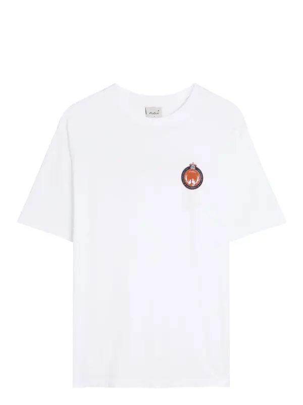 MALBON Bermuda Maxwell Logo-print Cotton T-shirt - White