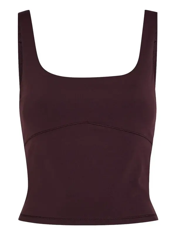 Vuori Stretch-jersey Tank - Chocolate