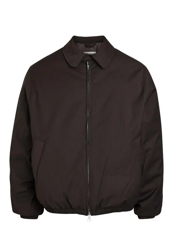 Our Legacy Avenue Pinstriped Padded Woven Jacket - Black