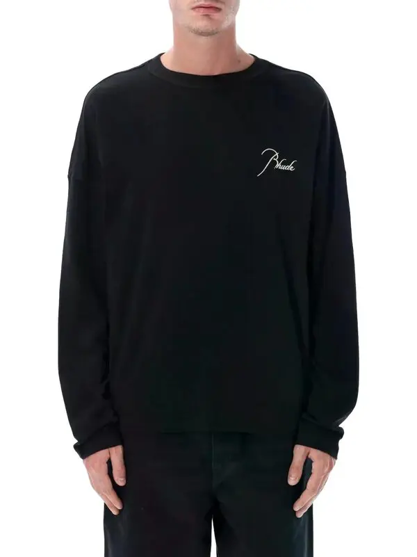 Rhude Long-sleeves T-shirt - Black