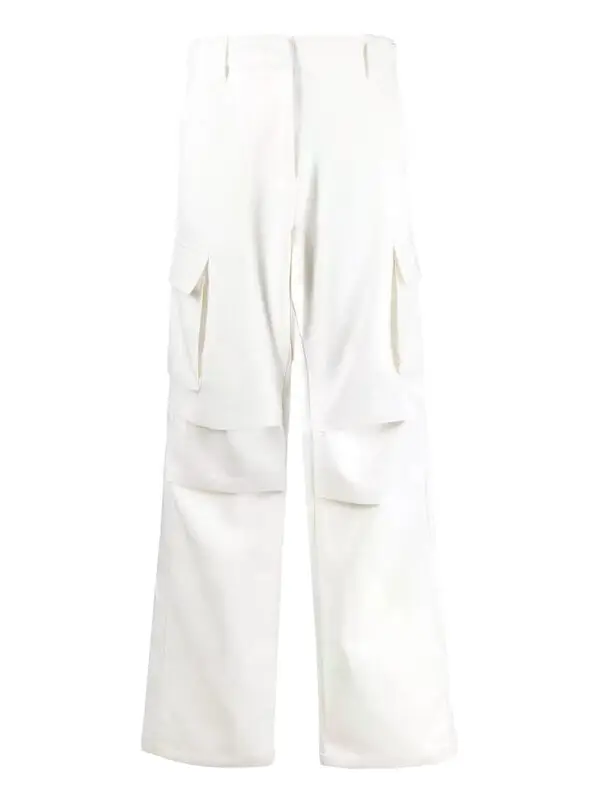 Coperni Wide-leg Cargo Trousers - White
