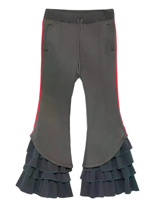 Facetasm Ruffled Track Pants - Grey