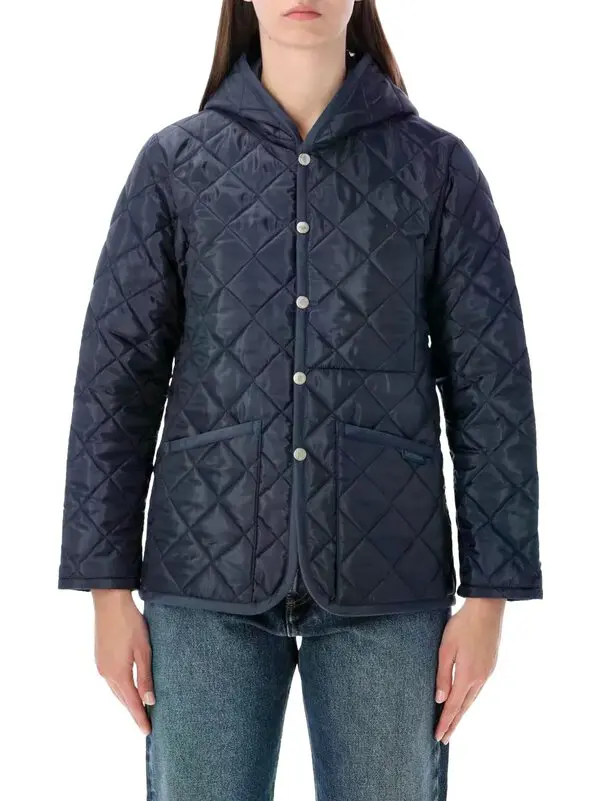 Comme Des Garçons Quilted Hooded Jacket - Blue