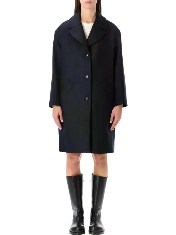 A.p.c. Ninon Buttoned Coat - Blue