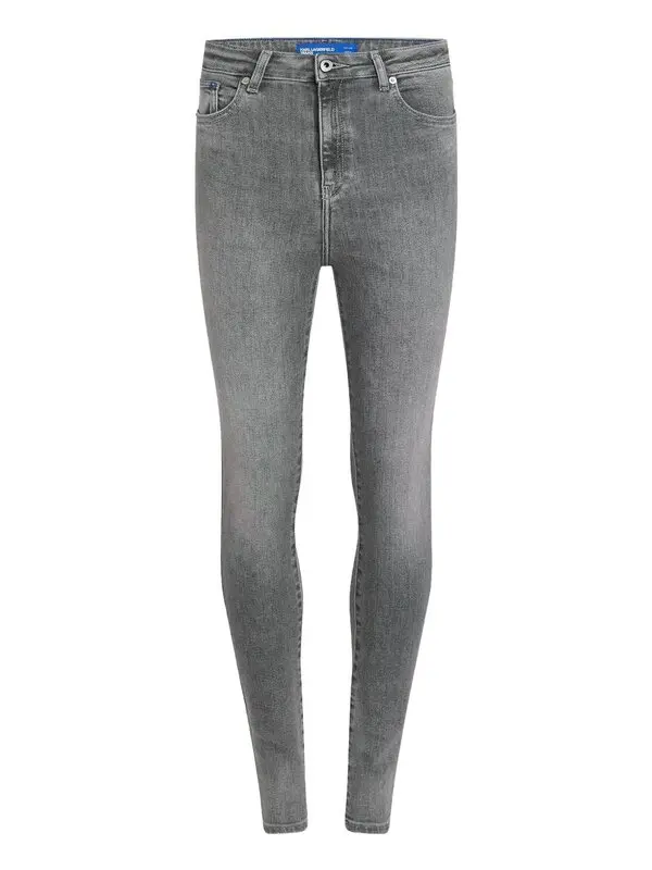 Karl Lagerfeld High-rise Skinny Jeans - Grey
