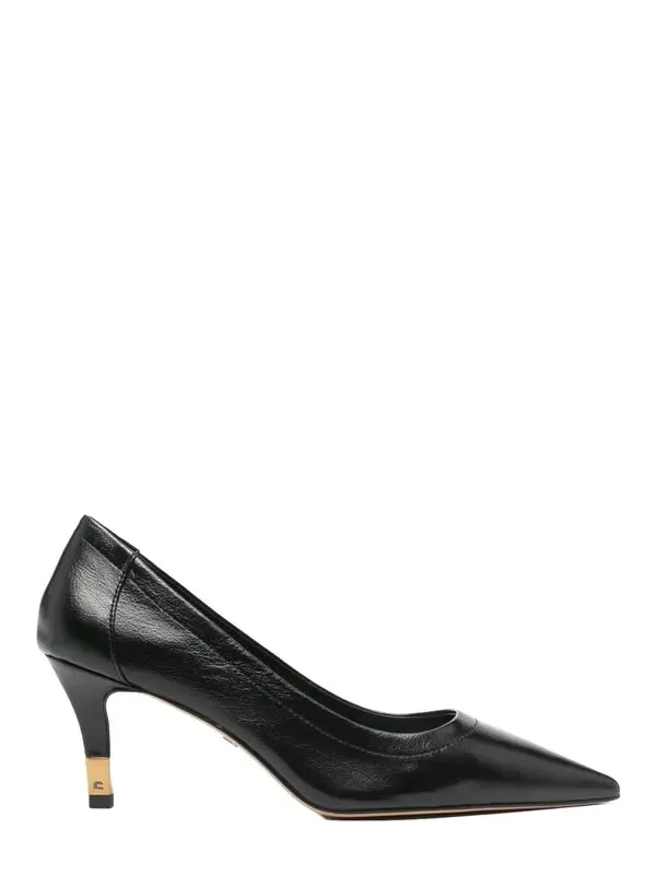 Lola Cruz Pointed Heeled Pumps - Black