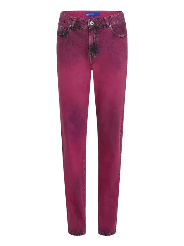 Karl Lagerfeld Logo-patch Jeans - Pink