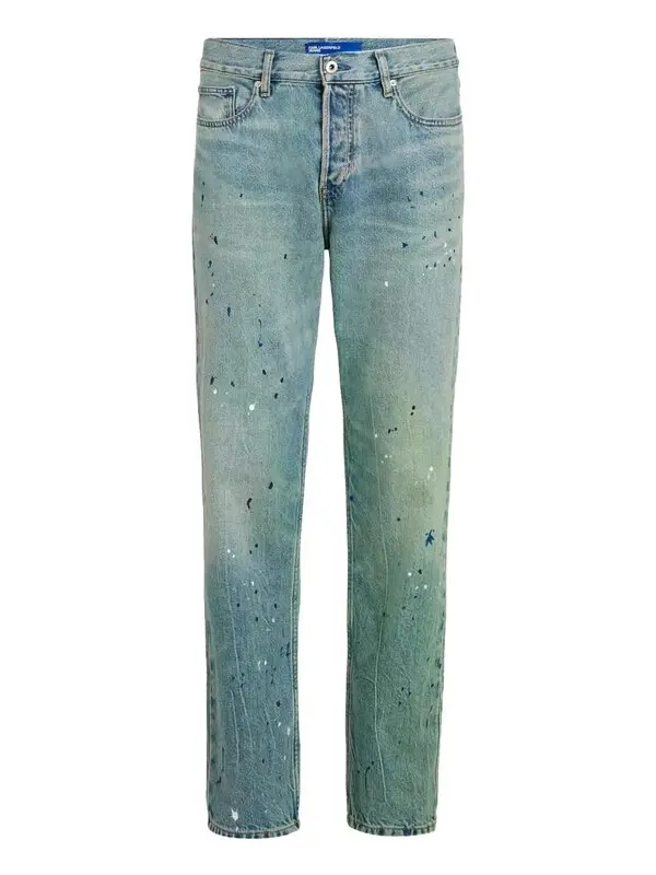 Karl Lagerfeld Logo-patch Jeans - Blue