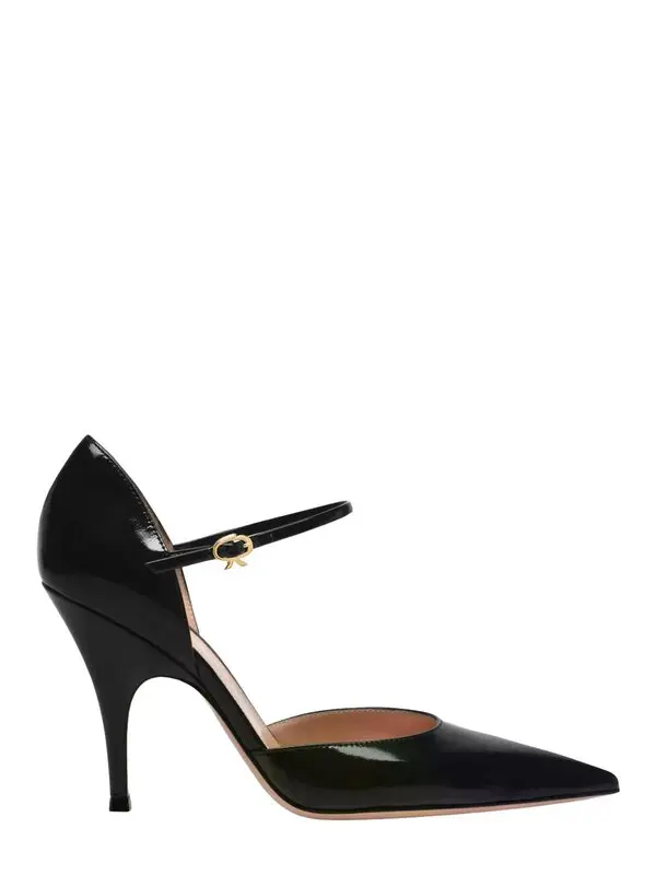 GIANVITO ROSSI 95mm 'sofia Dorsay' Heeled Pumps - Black