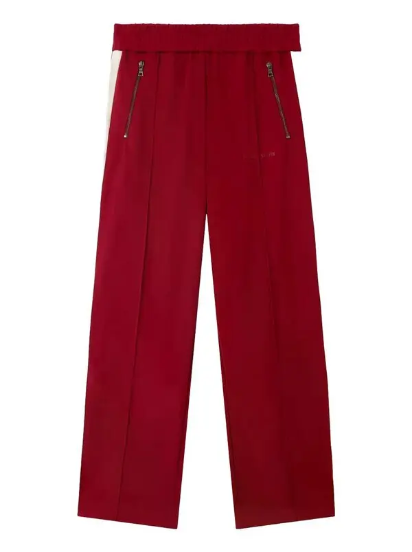 Palm Angels Zip-up Side-stripe Track Pants - Red