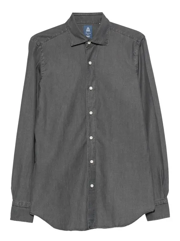 FINAMORE 1925 Buttoned Shirt - Grey