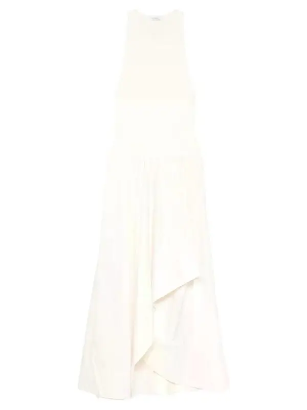 ST. AGNI Asymmetric Maxi Dress - Neutrals