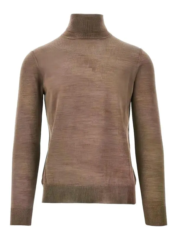 THE M Dolcevita Turtleneck Knitwear - Brown