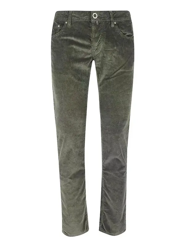 Jacob Cohen Five-pocket Corduroy Trousers - Green