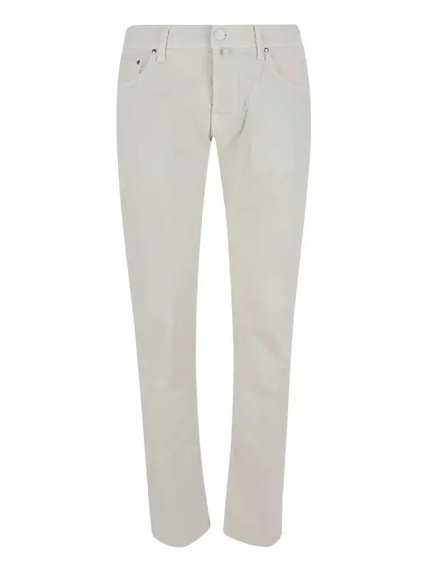 Jacob Cohen Button-fly Trousers - White