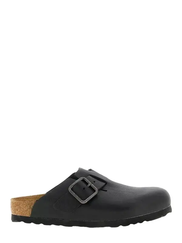BIRKENSTOCK Boston Wb Buckle Mules - Black