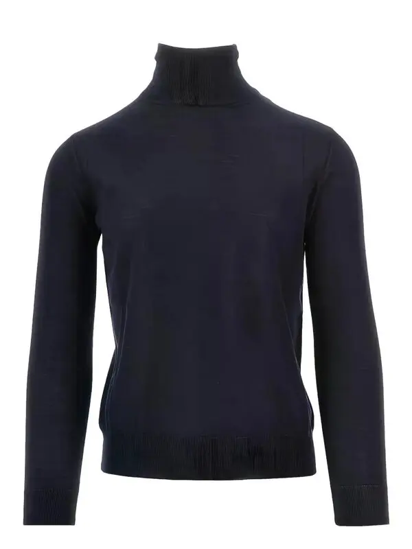 THE M Dolcevita Turtleneck Knitwear - Blue