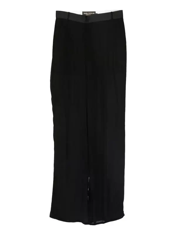 SIMONA CORSELLINI Pleated Trousers - Black