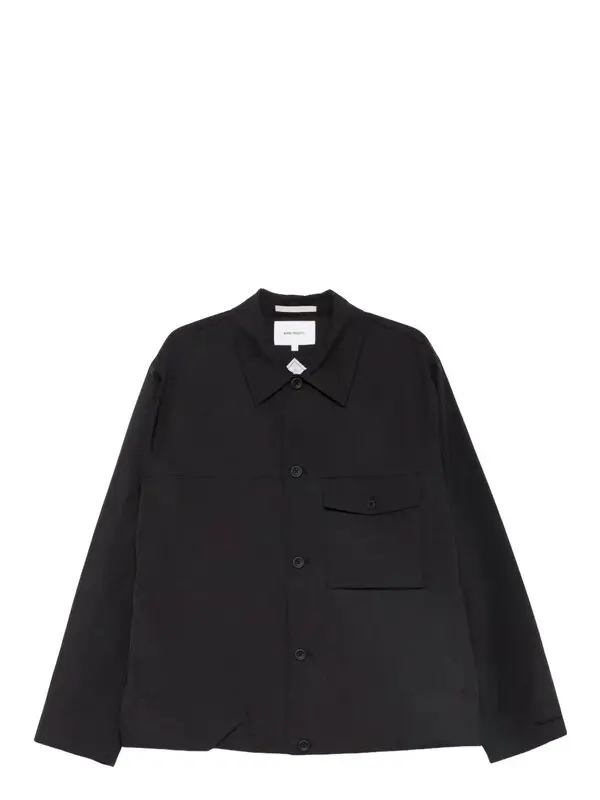 Norse Projects Buttoned Pocket Shirt Jacket - Black