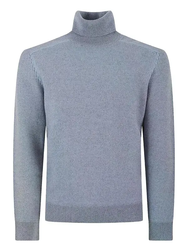 Zegna Roll-neck Sweater - Blue