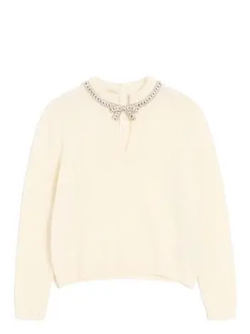 Valentino Garavani Embroidered Wool Jumper - Ivory