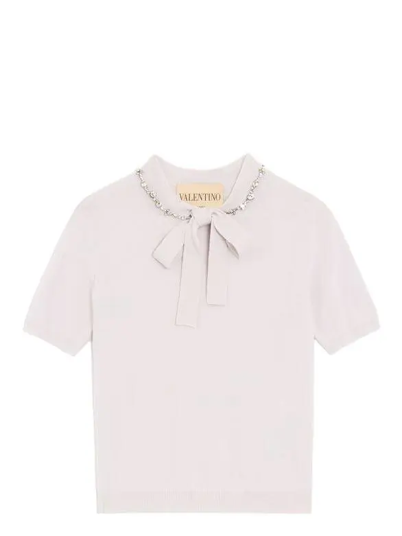 Valentino Garavani Embroidered Wool Jumper - Lilac
