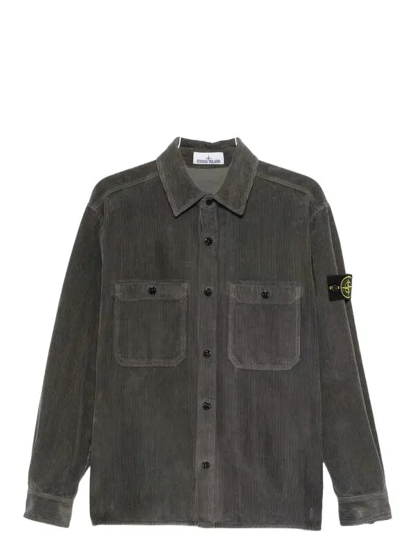 Stone Island Pocket Corduroy Shirt - Grey