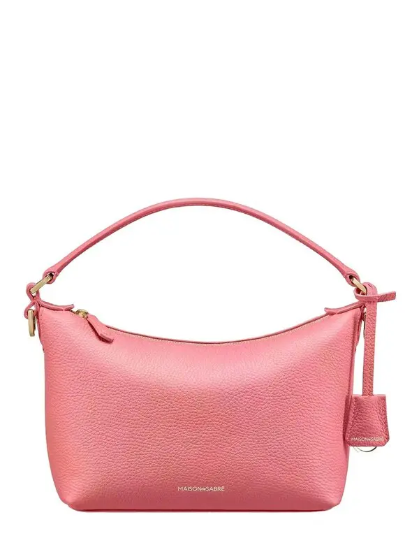 MAISON DE SABRE Small Leather Hobo Bag - Pink