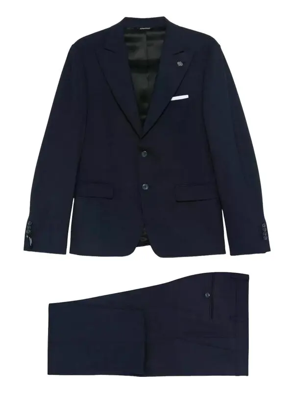DANIELE ALESSANDRINI Button Suit - Blue