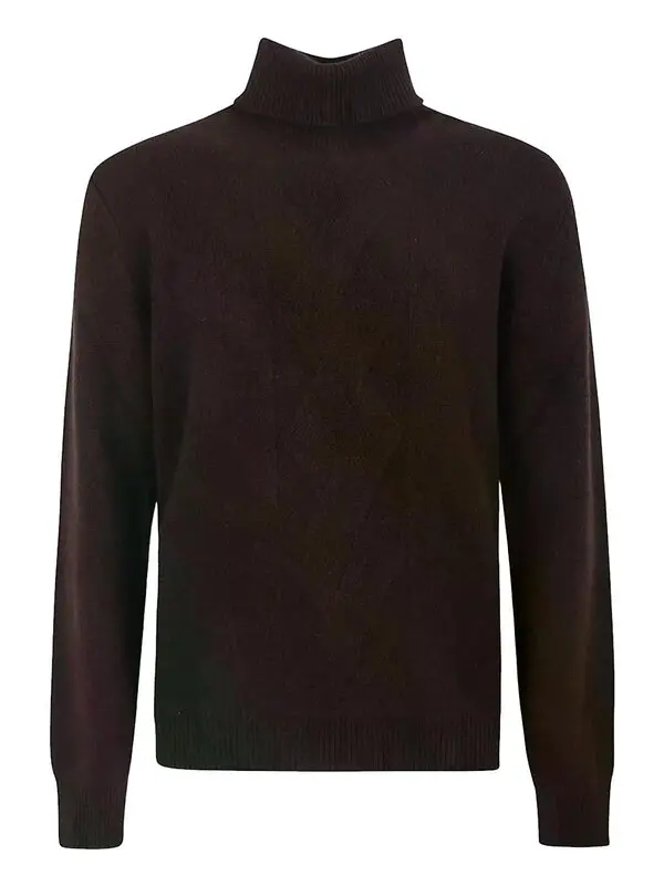 BRETT JOHNSON Roll-neck Sweater - Brown