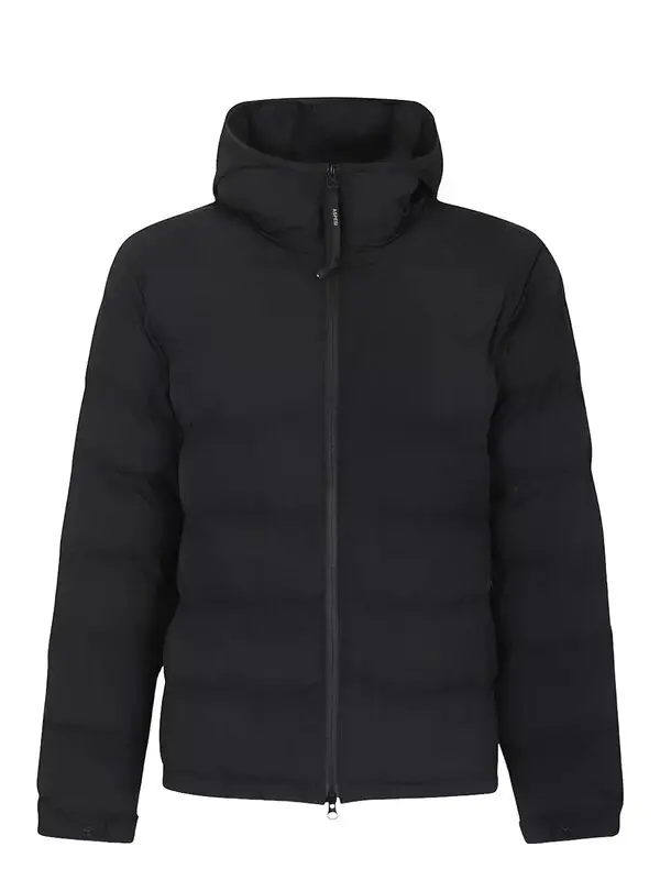 Aspesi Hooded Zip-up Jacket - Black