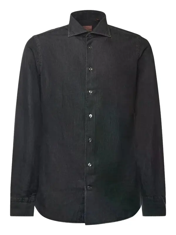 BORRIELLO NAPOLI Denim Shirt - Black