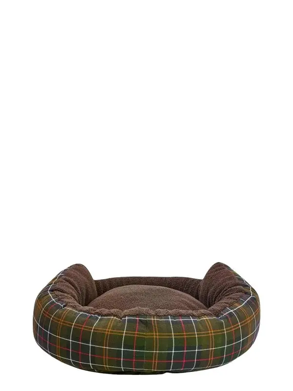 Barbour Snuggle Tartan Dog Bed - Green